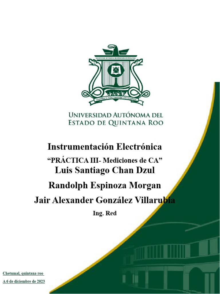 Práctica CA | PDF | Red eléctrica | Ingeniería Informática
