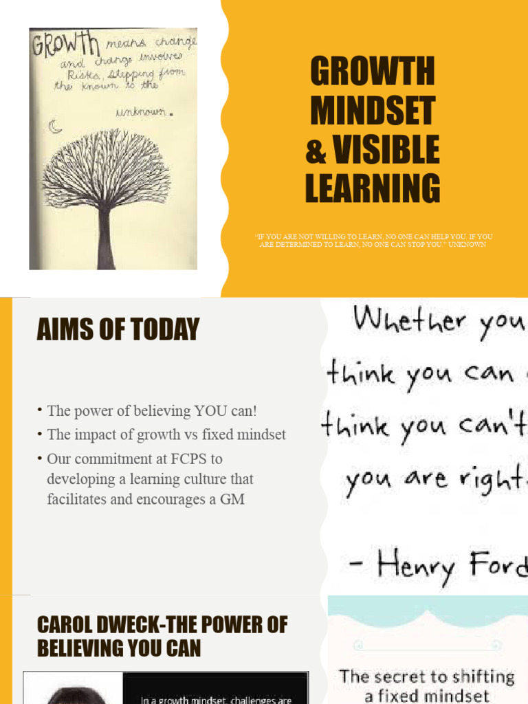 Growth Mindset in Education Practices | PDF | Mindset | Learning