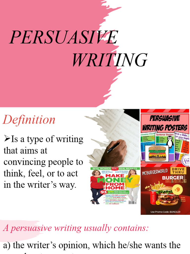 Quarter 3 Persuasive Writing | PDF | Persuasion | Cognition