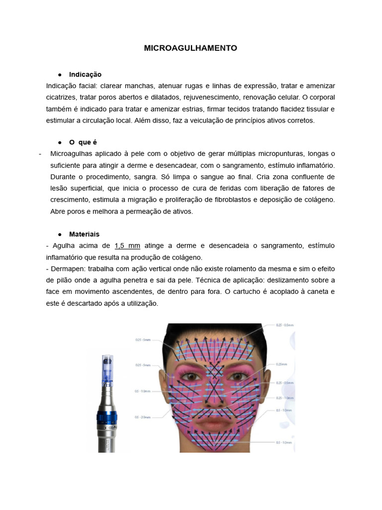 Paso-A-Passo para Microagulhamento | PDF | Inflamação | Cura