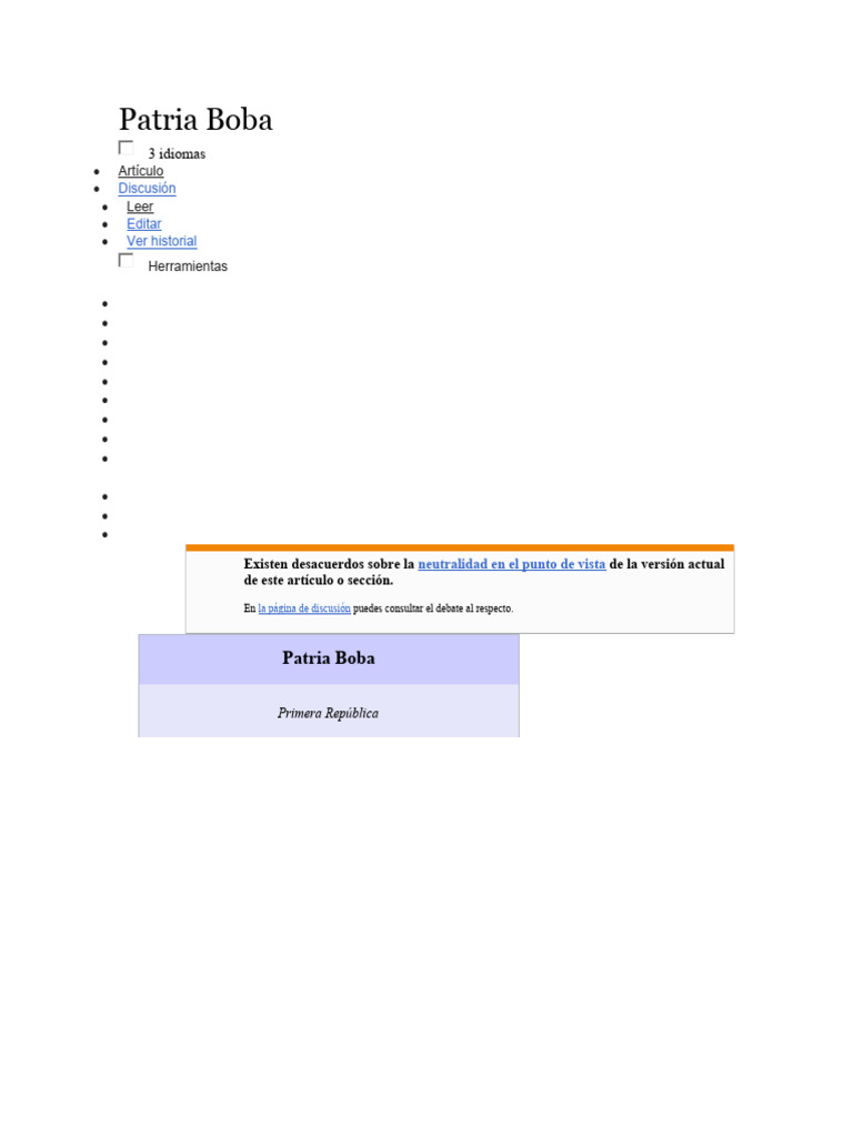 Patria Boba | PDF | Historia