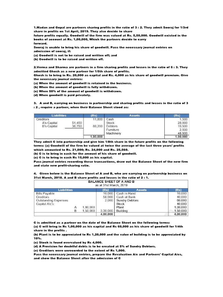 Admission | PDF | Book Value | Goodwill (Accounting)