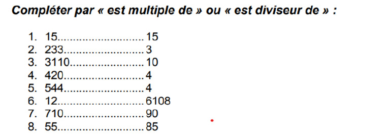 Multiple Ou Diviseur | PDF
