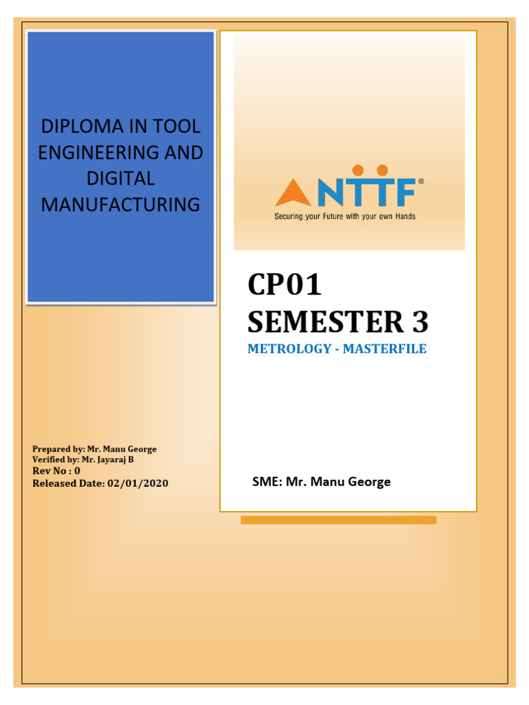 3 RD Semester Master File Metrology 2020 | PDF | Hardness | Wavelength