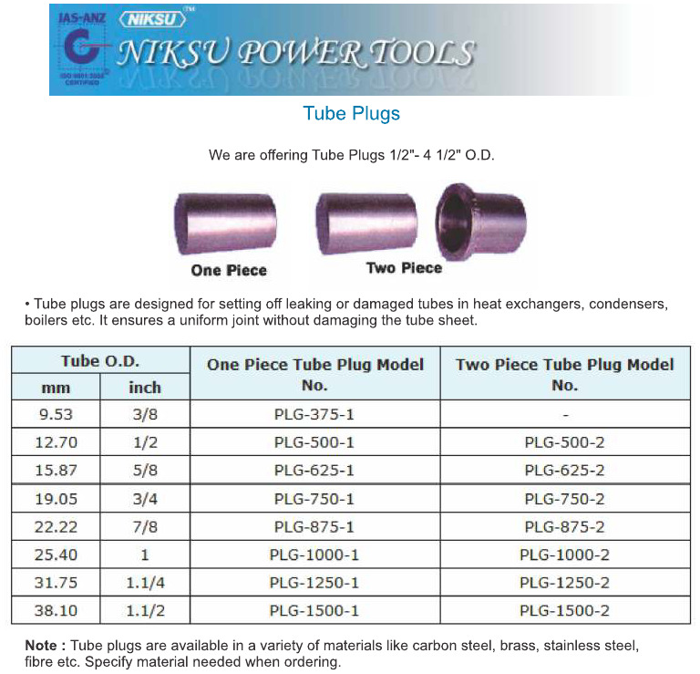 Tube Plugs | PDF