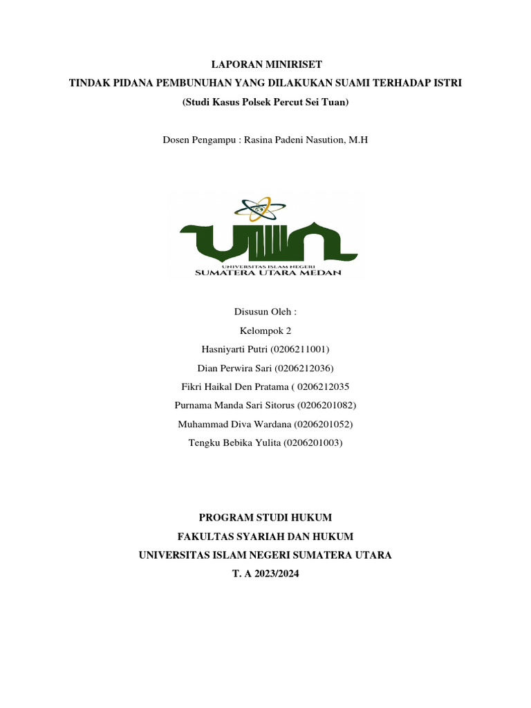 Laporan Mini Riset | PDF | Politik | Ilmu Sosial