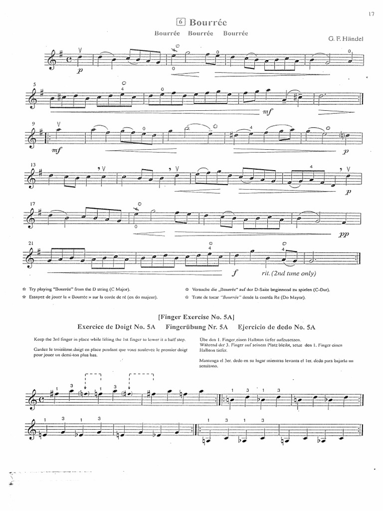 Handel - Bourree | PDF
