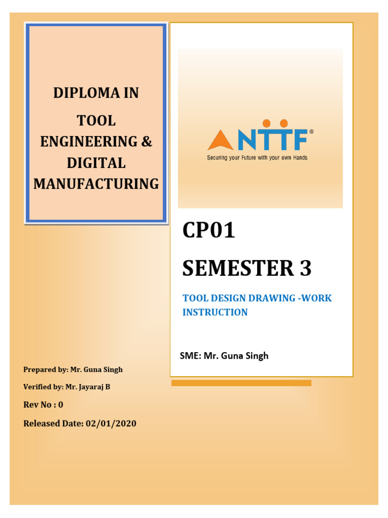 Tool Design Drawing Work Instruction 2020 | Download Free PDF ...