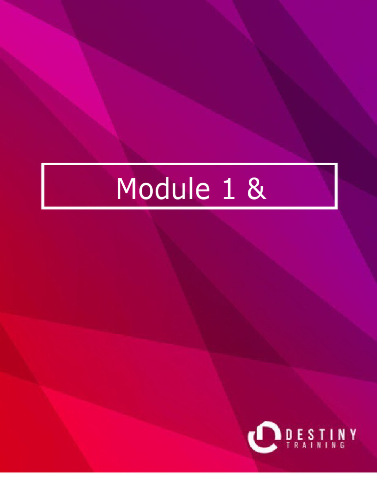 Destiny Training Overview and Modules | PDF | Jesus | David