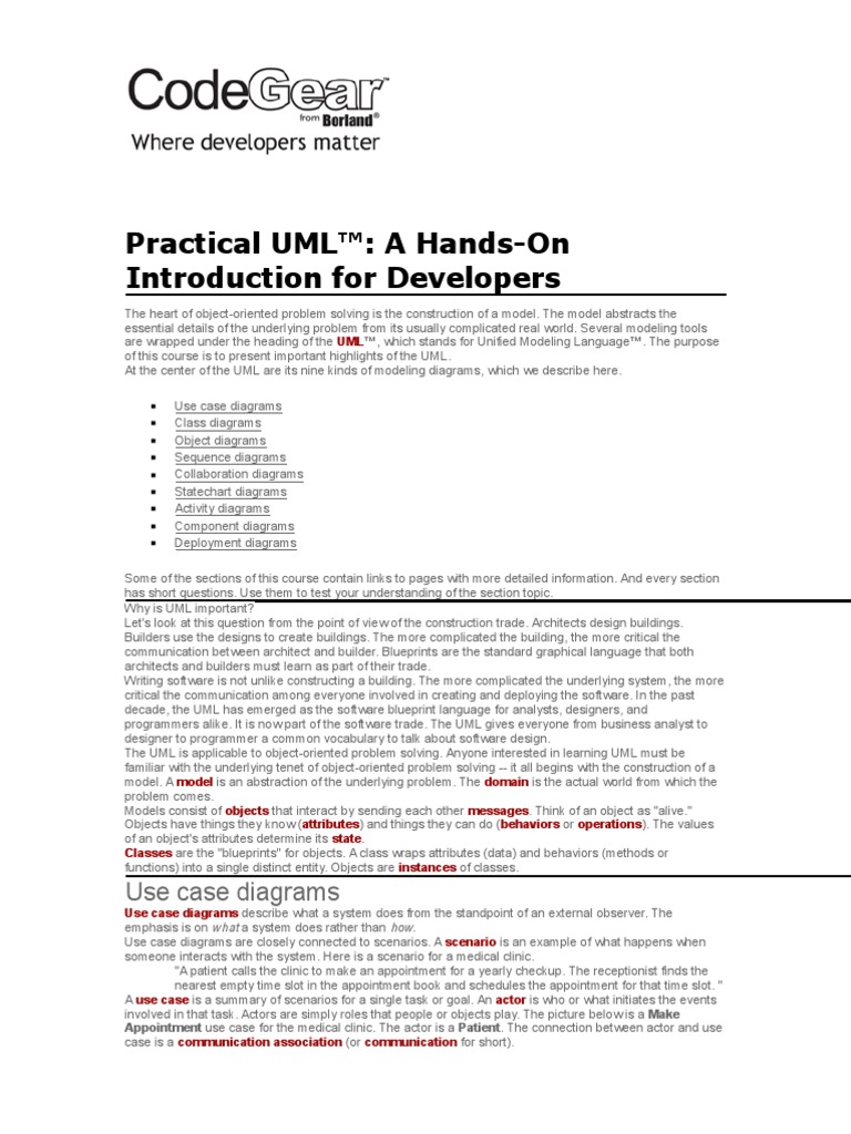 UML Tutorial | PDF | Class (Computer Programming) | Use Case