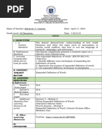 Grade 10 Expanded Definitions Activities | PDF | Definition | Analogy