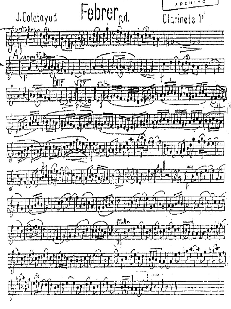 FEBRER-Clarinet 1r | PDF