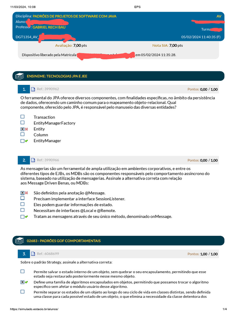 Av Padrões De Projetos De Software Com Java Pdf Classe Programação