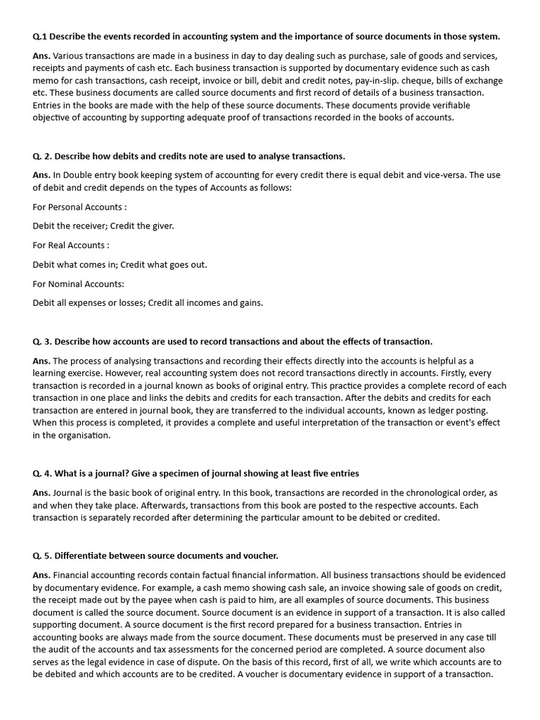 Acc CH 3 and CH 4 | PDF | Debits And Credits | Balance Sheet