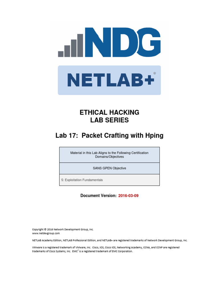 NDG EH Lab 17 | PDF | Transmission Control Protocol | Communications ... NDG EH Lab 17 | PDF | Transmission Control Protocol | Communications ...