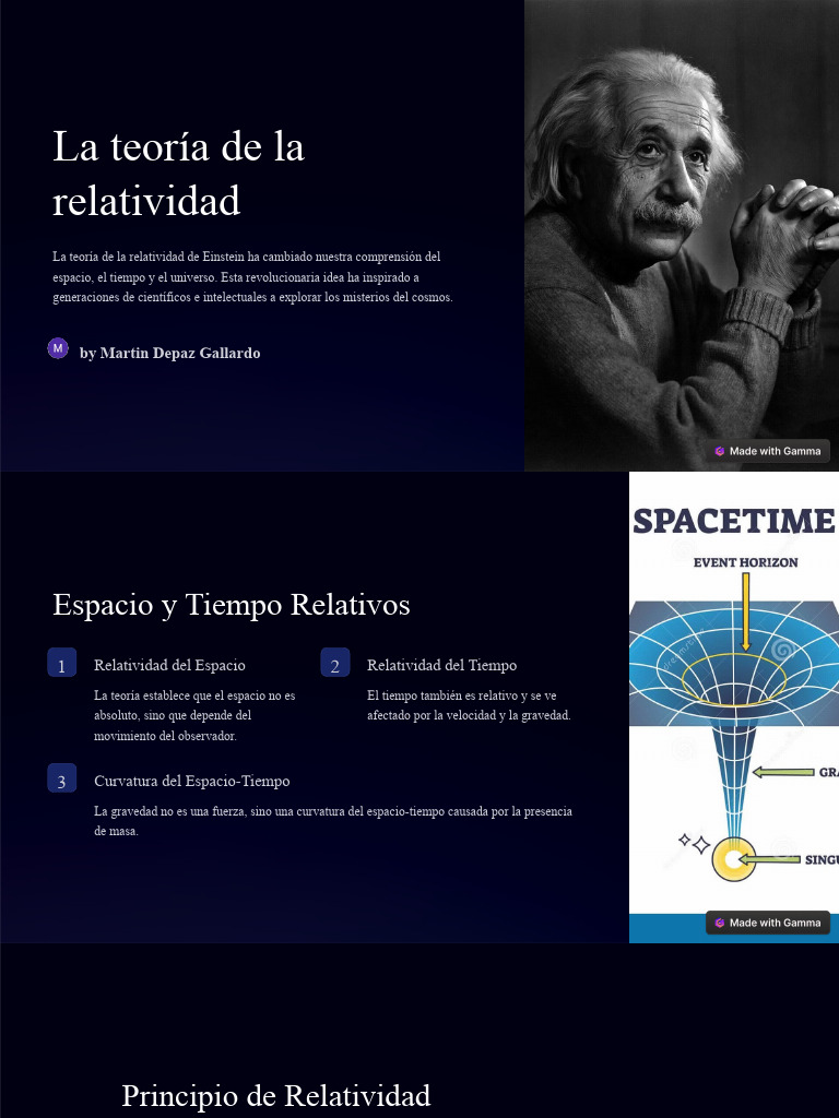 La Teoría de La Relatividad: by Martin Depaz Gallardo | PDF ...
