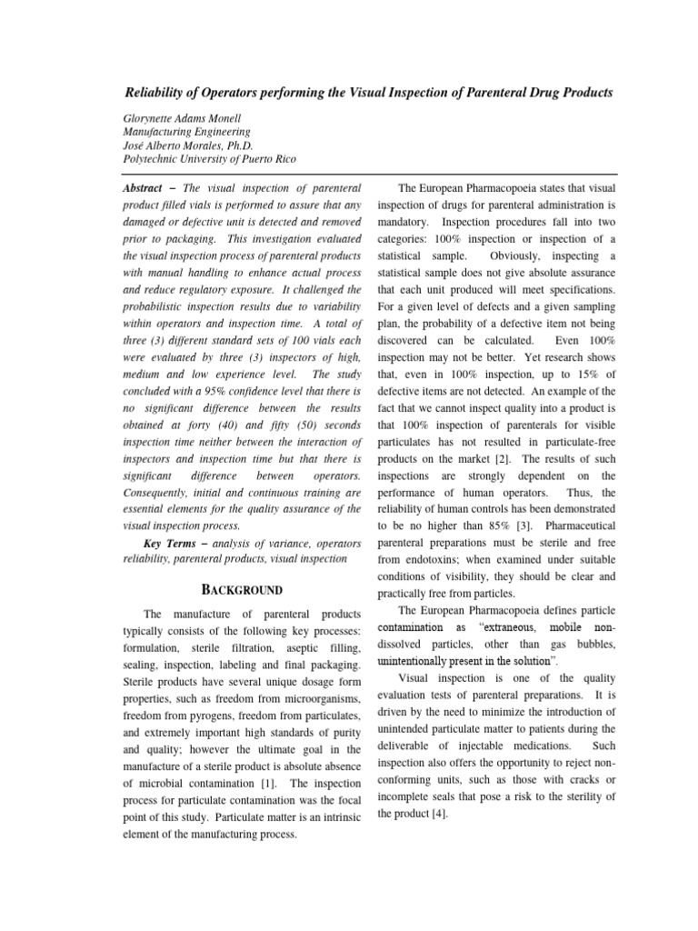 Operators | PDF | Sensitivity And Specificity | Analysis Of Variance