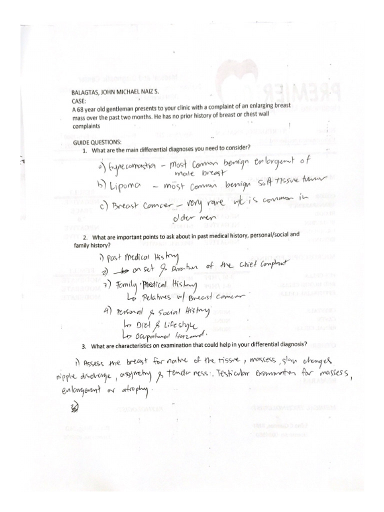 3A - Balagtas, John Michael Naiz S. - Assignment On Breast | PDF