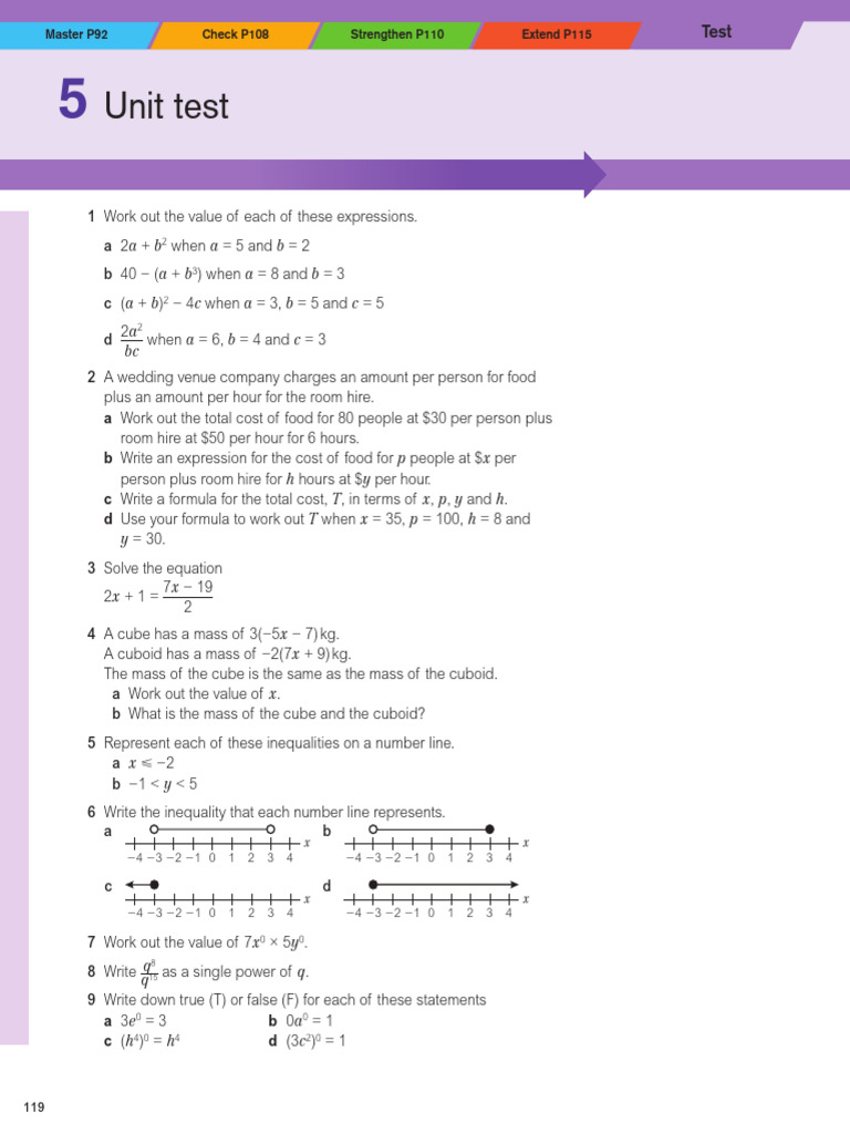 CH 5 Test | Download Free PDF | Equations | Mathematics