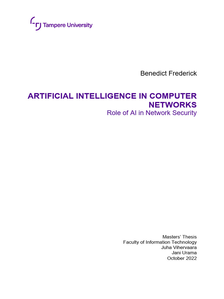 9 - Artificial Intelligence in Computer Networks | PDF | Osi Model | Computer Network