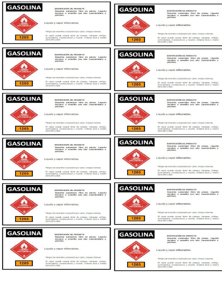 Rotulos Sga Grupopicco | PDF