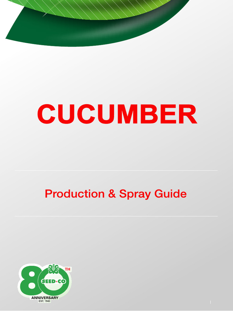 Cucumber | PDF | Cucumber | Soil