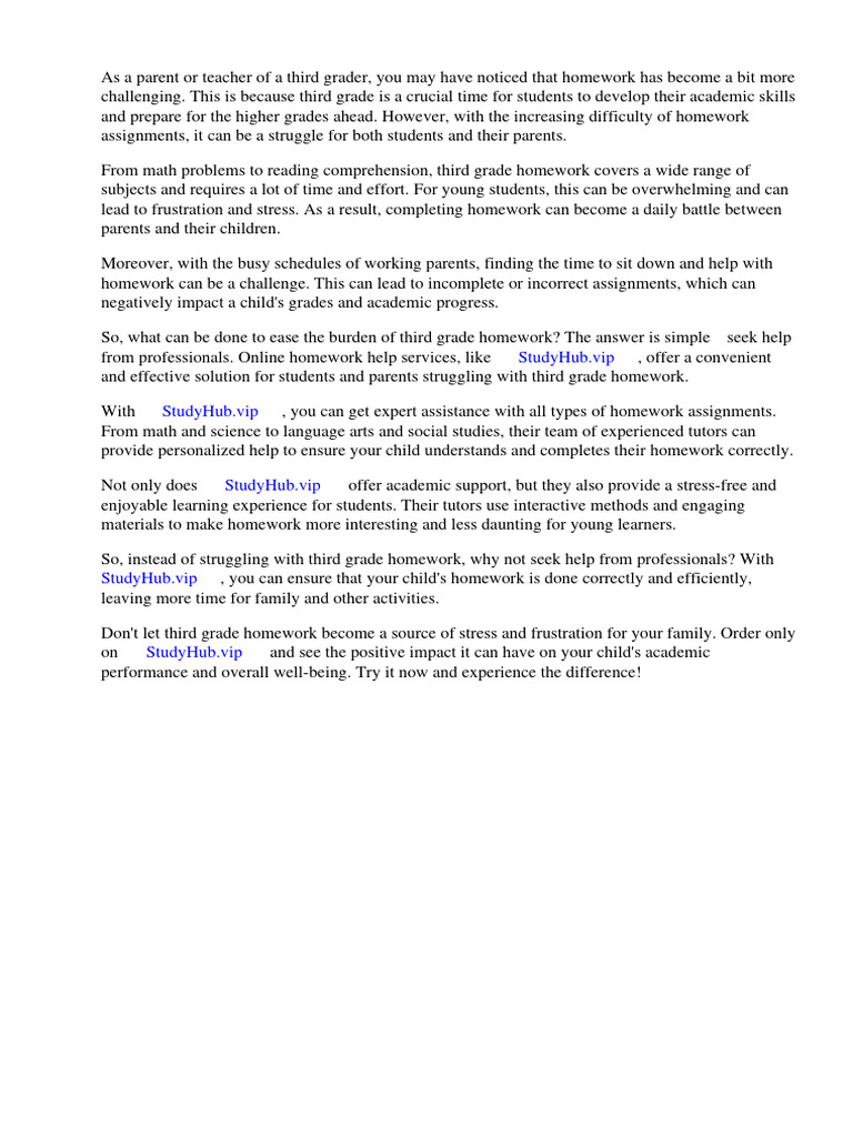 Homework Grade 3 Pdf Worksheet Homework