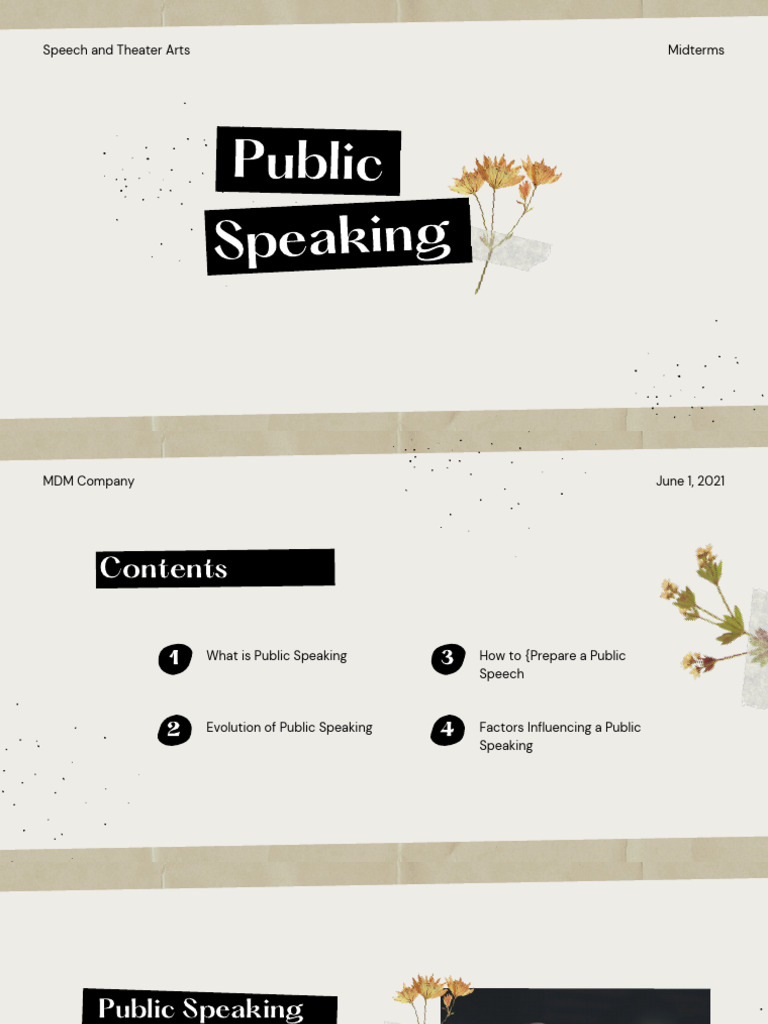 L1 Intro To Public Speaking | PDF | Public Speaking | Rhetoric