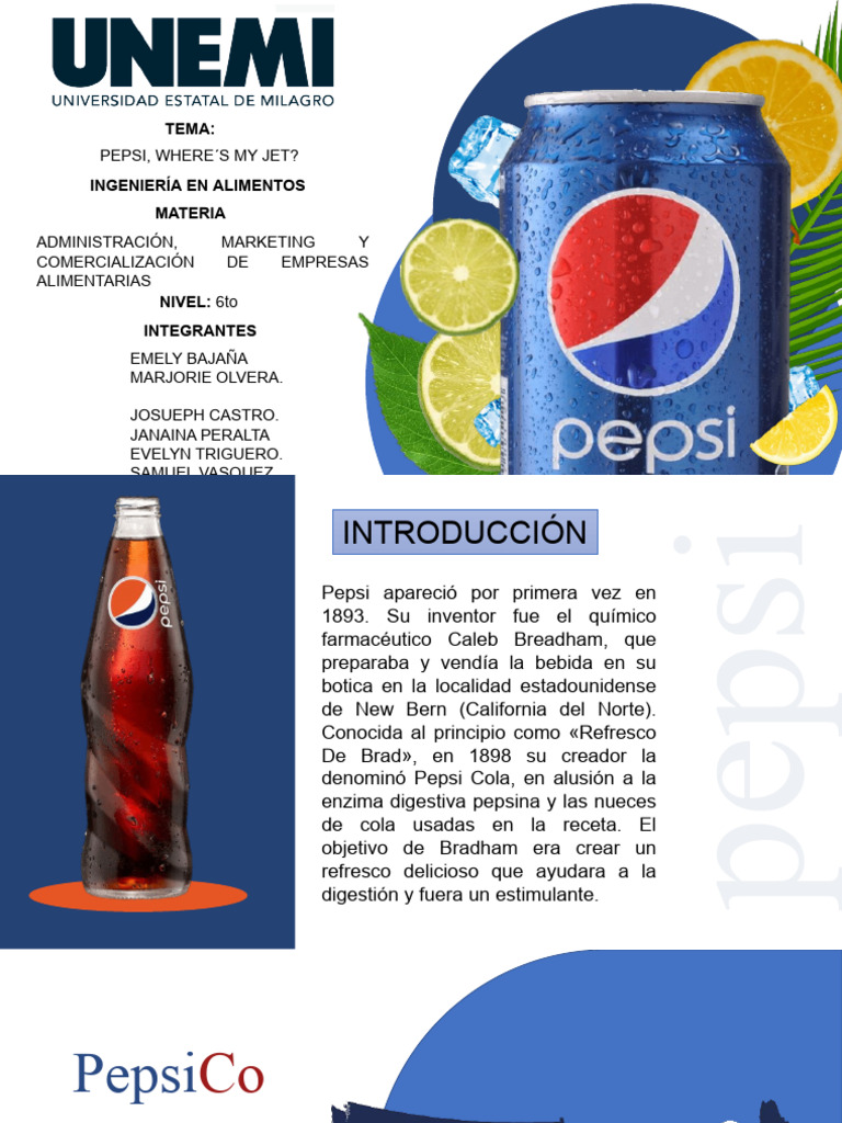 Pepsi Presentation Template Overview | PDF | Pepsi Co