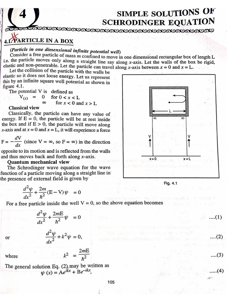 Simple Solution of Schrodinger Equations | PDF