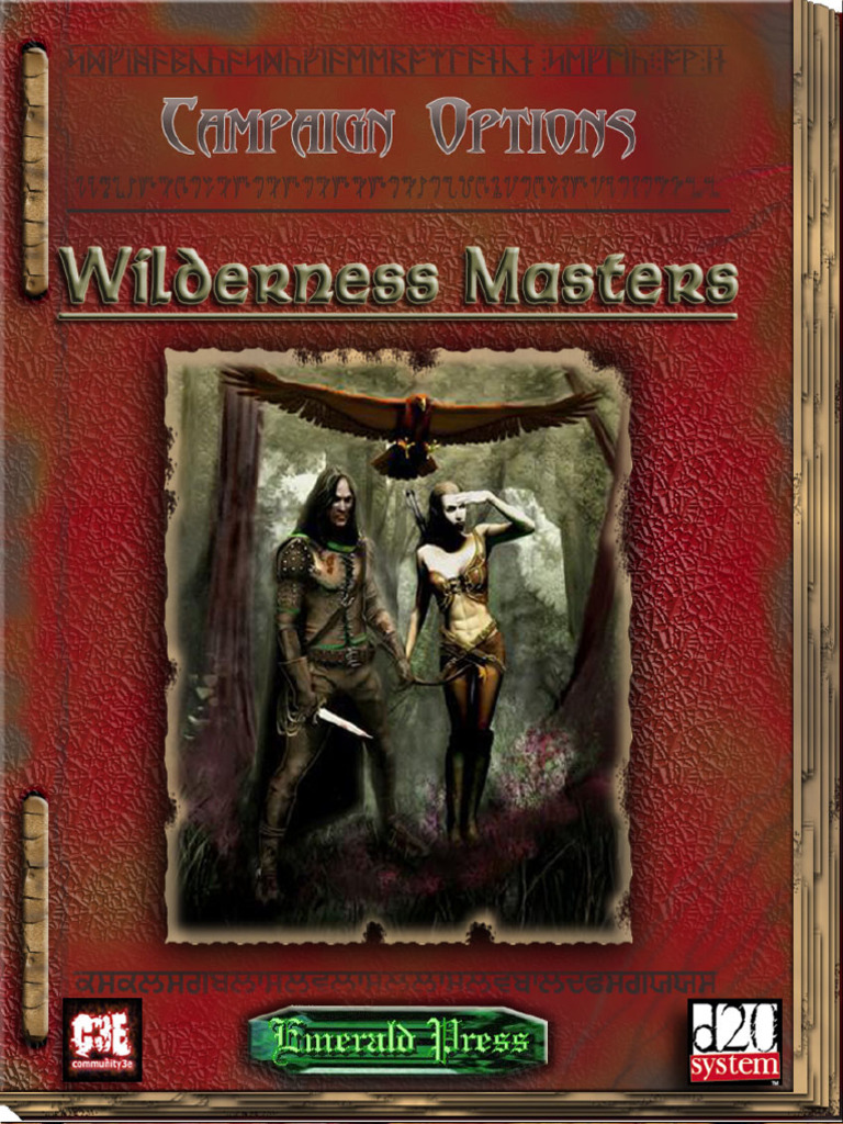 d20 Emerald Press Campaign Options Wilderness Masters | PDF