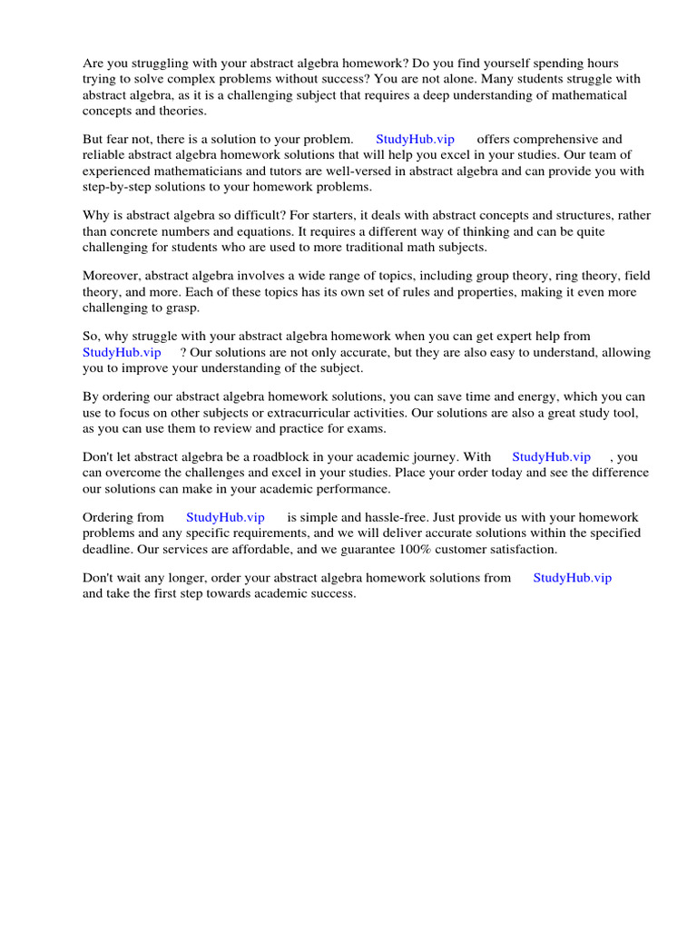 Fraleigh Abstract Algebra Homework Solutions | PDF | Mathematics ...