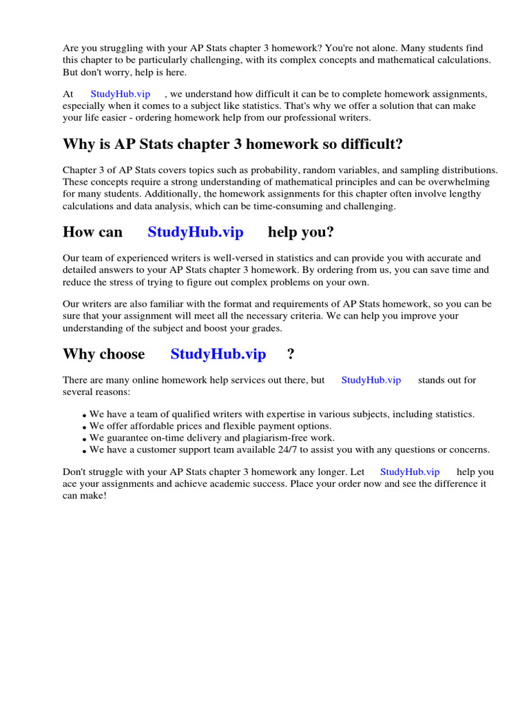 AP Stats Chapter 3 Homework Answers | PDF | Statistics | Advanced Placement