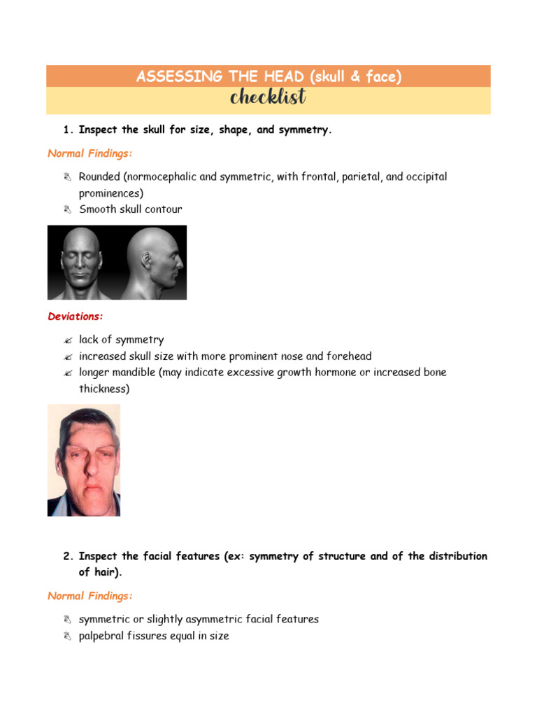 HA - Head Checklist | PDF