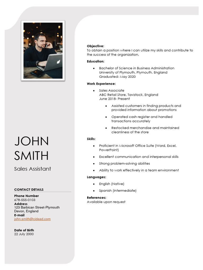 John SmithCV | PDF