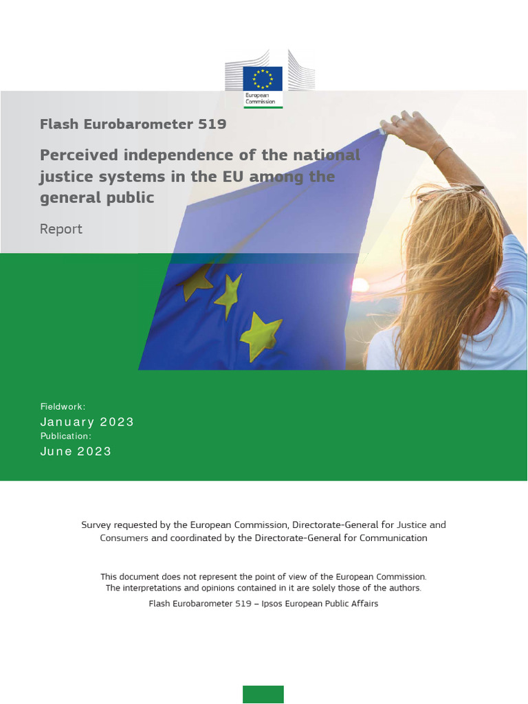 Eurobarometro de Justicia de La Unión Europea. Población General. Año ...