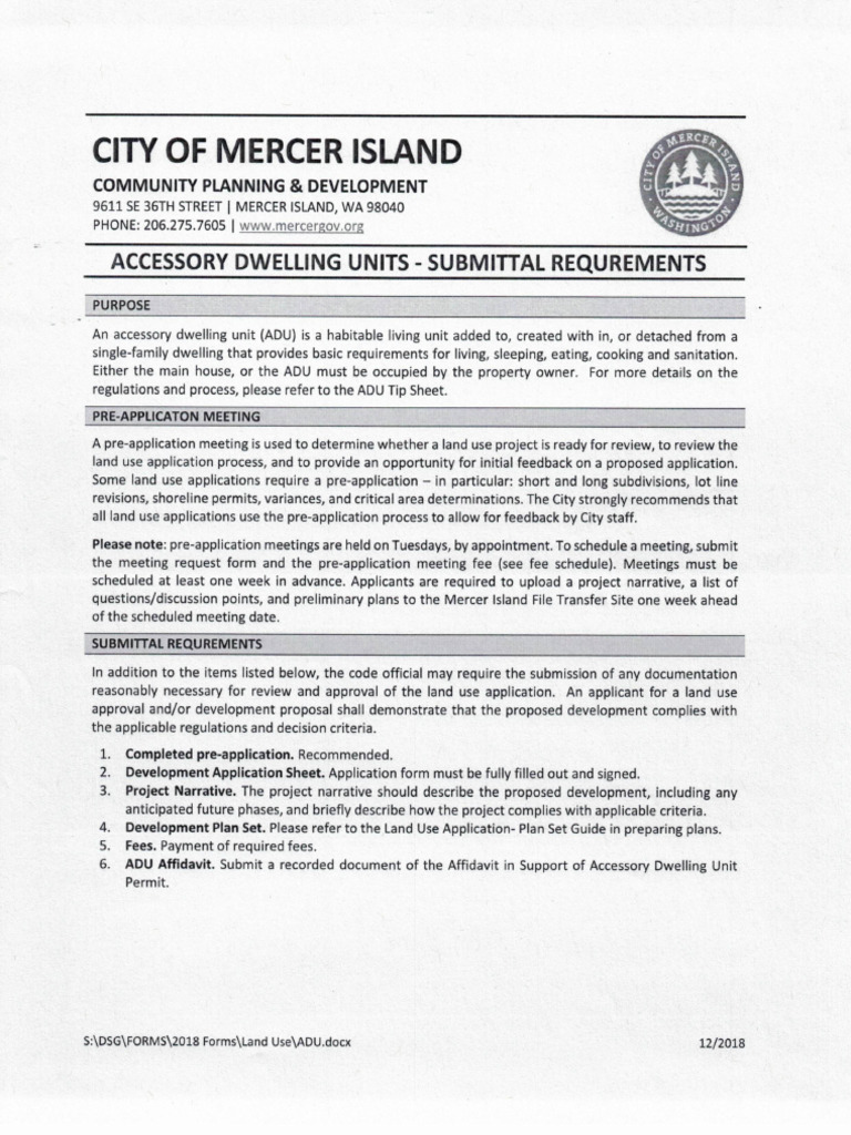 Adu Requirements | PDF