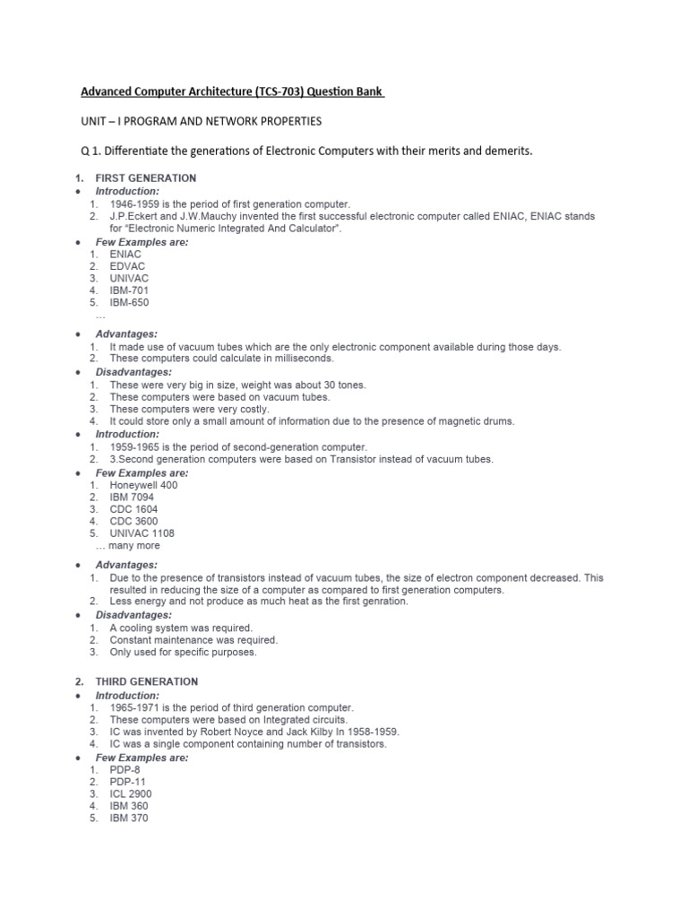 Advanced Computer Architecture | PDF | Parallel Computing | Central Processing Unit