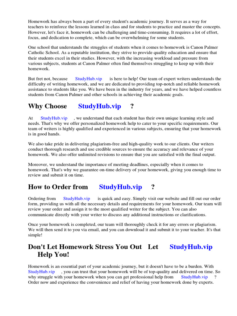 Show My Homework Canon Palmer | PDF | Homework | Books