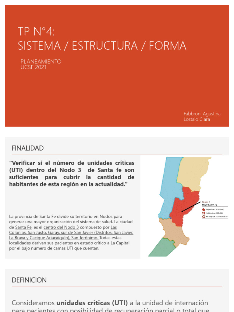 Recuperatorio TP N°4 Planeamiento Lostalo y Fabbroni | PDF | Unidad de Cuidados Intensivos ...