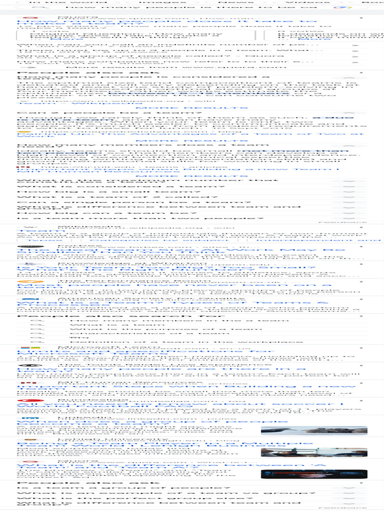 How Many People Make a Team? | PDF | Cognition | Social Psychology