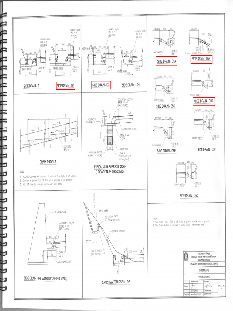 Typical Drawing Drain | PDF