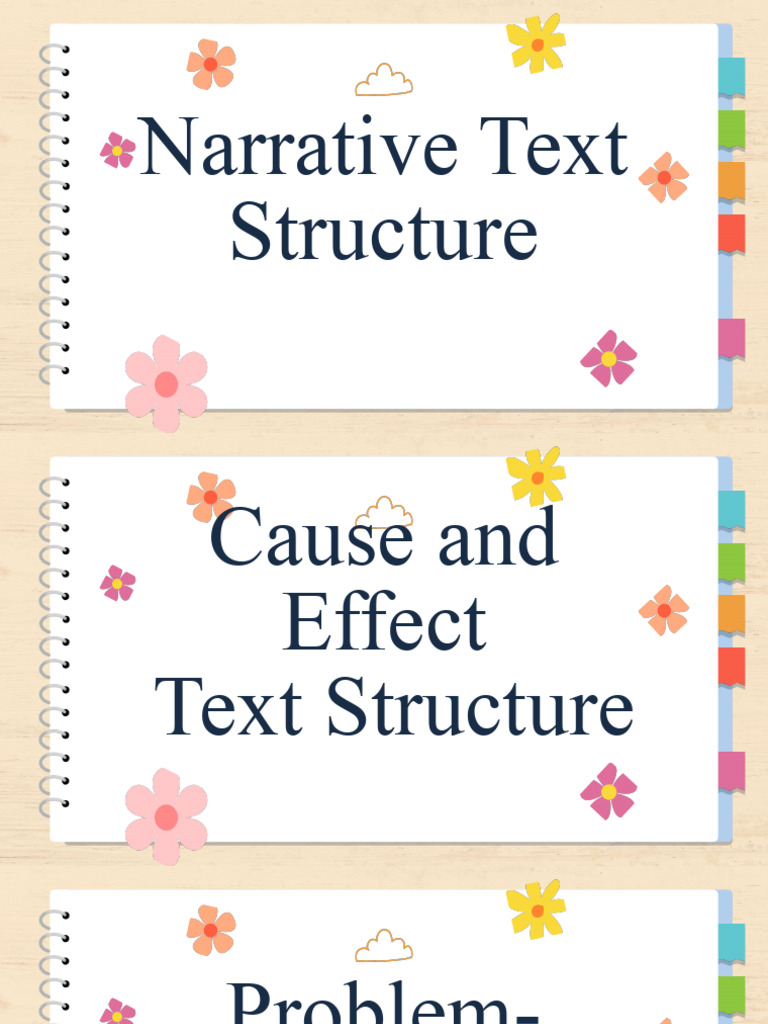 Text Structures Education Presentation in Cream Playful Style | PDF ...