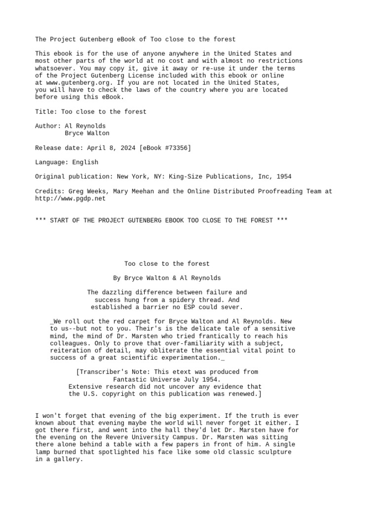 PG 73356 | PDF | Project Gutenberg | Copyright