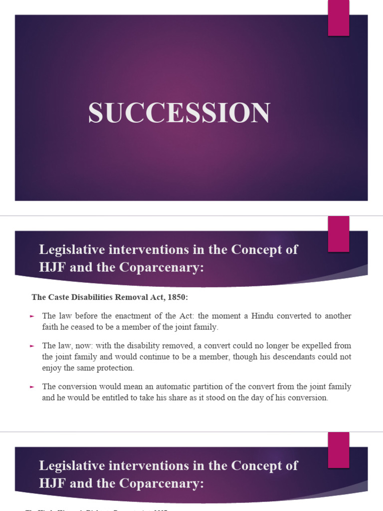 Legislative Changes in Hindu Succession Law | PDF | Will And Testament ...