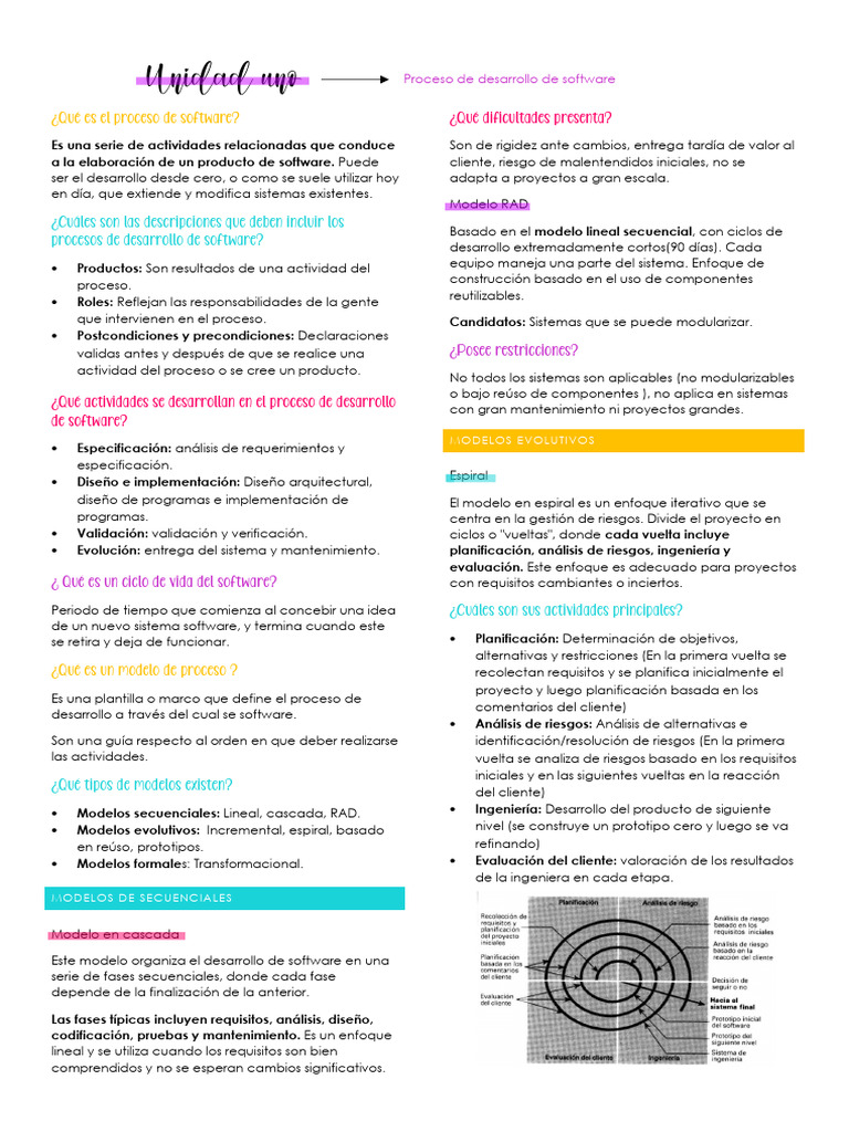 Proceso de Desarrollo de Software | PDF | Software | Ingeniería de software