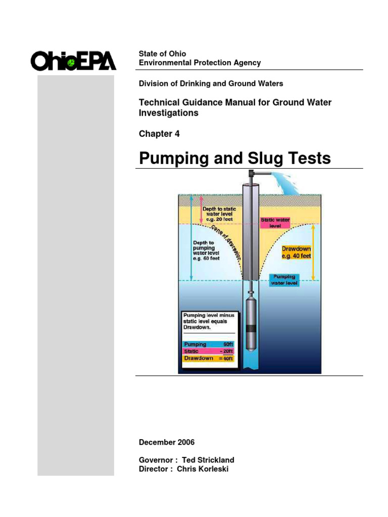 Pumpingand Slug Tests | Download Free PDF | Hydrogeology | Groundwater
