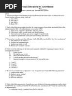 Pathfit 1 Prelim Exam | PDF | Physical Fitness | Flexibility (Anatomy)