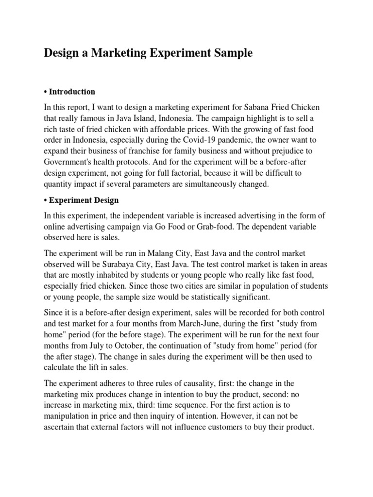 Marketing Analytics Assignment | PDF | Experiment | Marketing