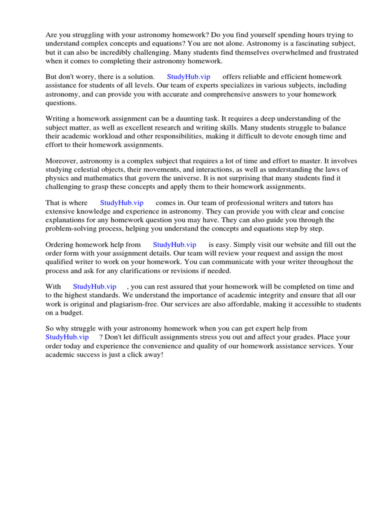 Astronomy Homework Help Services | PDF | Greenhouse Effect | Homework